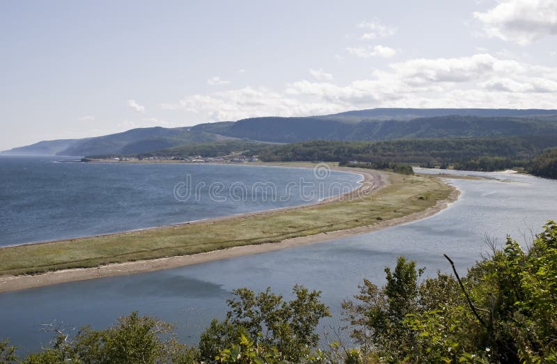 River meets Ocean stock image. Image of gaspesie, landscape - 10962863