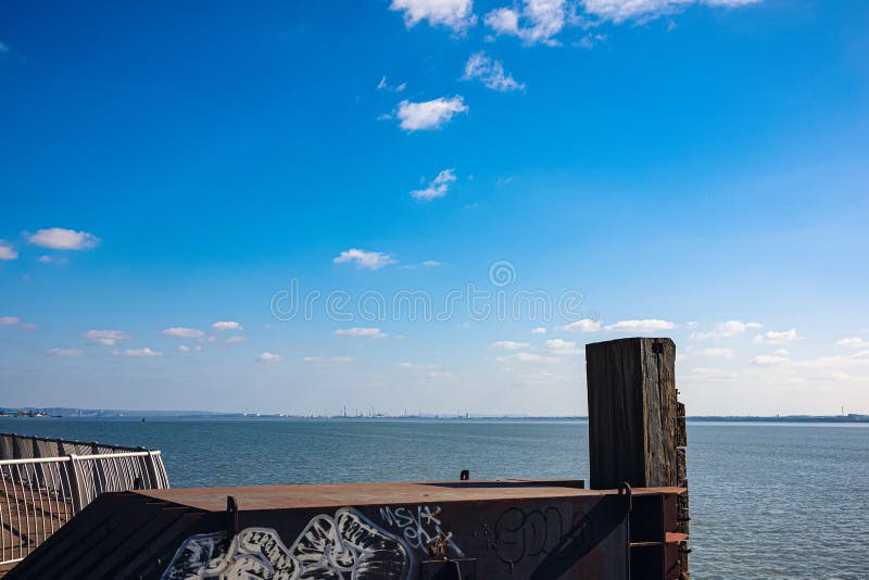 The River Mersey on a Warm Summer Afternoon Stock Image - Image of ...