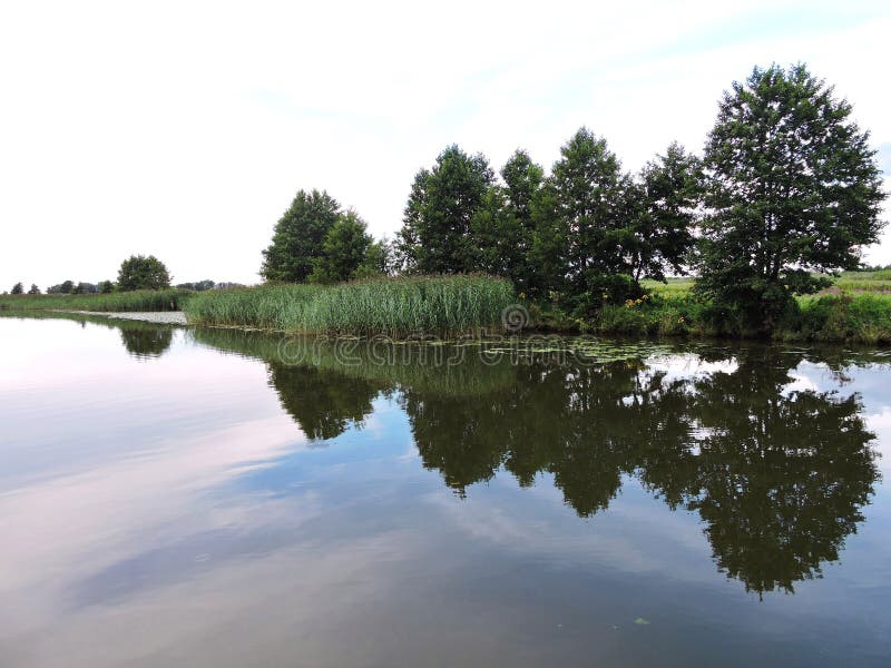 River Minija, Lithuania stock photo. Image of mirrored - 83464178
