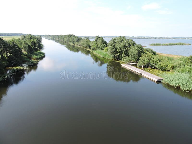 River Minija, Lithuania stock image. Image of wharf, europe - 42550975
