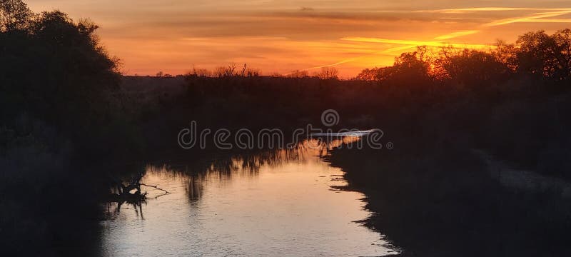 River Modesto Sunset California Road Stock Image - Image of modesto ...