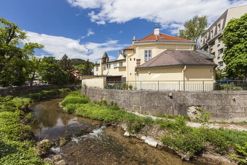 Panorama of Moedling with His Famous Aqueduct - Lower Austria Stock ...