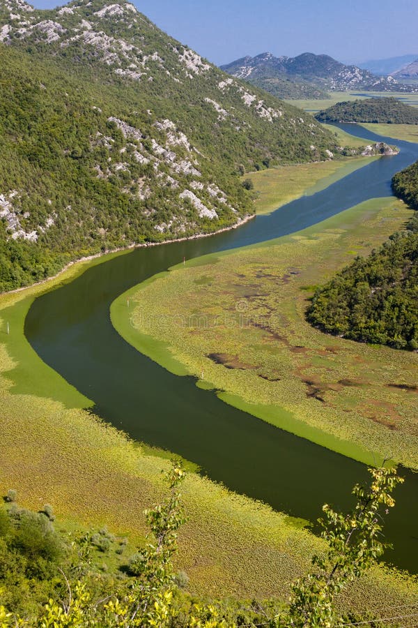 Montenegro - the River Curve at Lake Skadar Nearby Rijeka CrnojeviÄ‡a ...