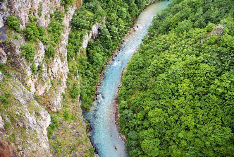 River in Montenegro, View from the Top Stock Image - Image of summer ...