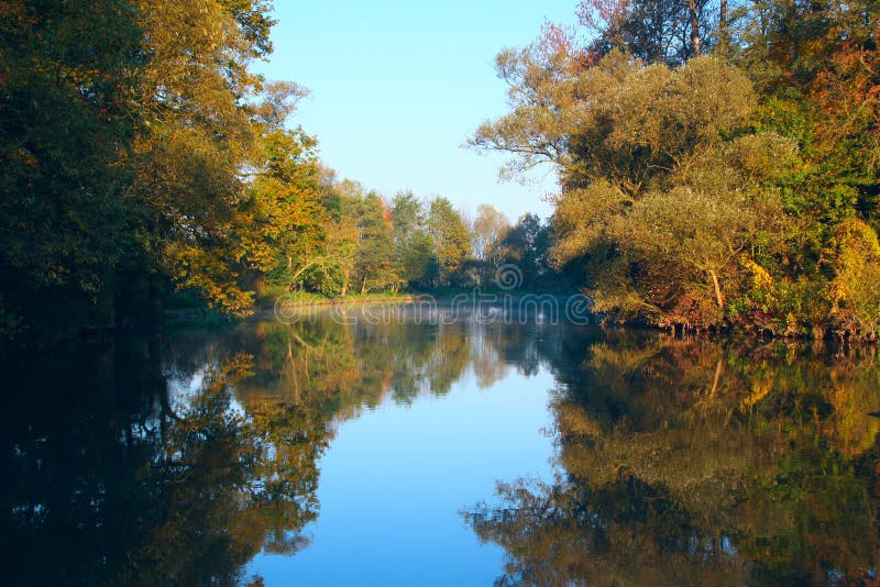 Morava River On Slovak - Austria Border Line Stock Image - Image of ...