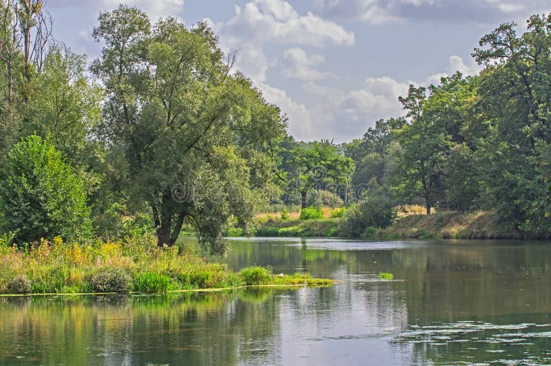 River in the morning. stock photo. Image of mirror, perfectly - 125616574
