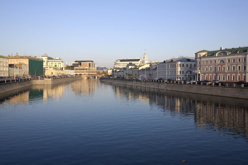 River in moscow stock photo. Image of chao, dusk, view - 12718444