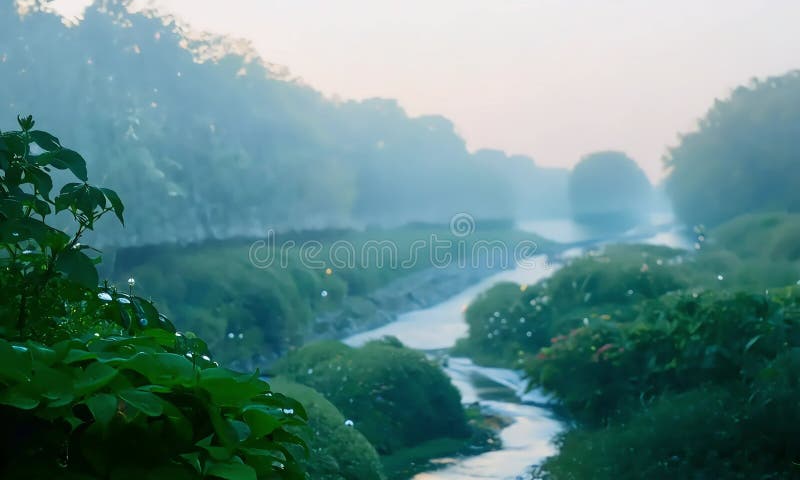 River Motion Serene Water Flow Stock Video - Video of vale, serene ...