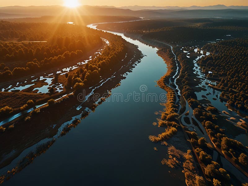 River Mount Everest Natural View Stock Illustration - Illustration of ...