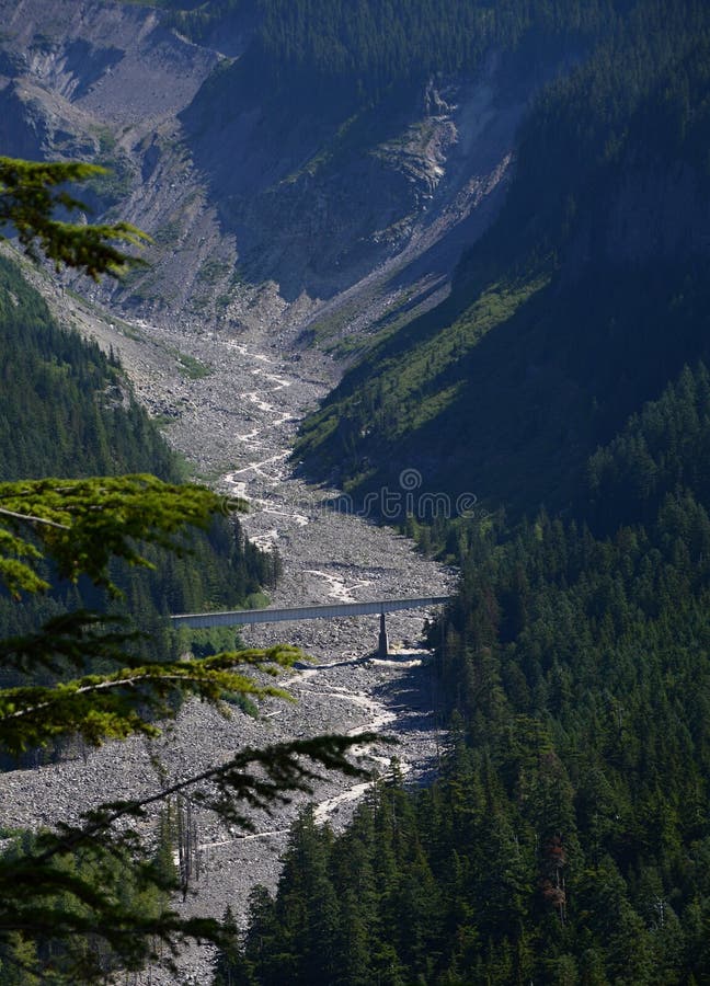 River in Mount Rainier National Park, Washington Stock Image - Image of ...