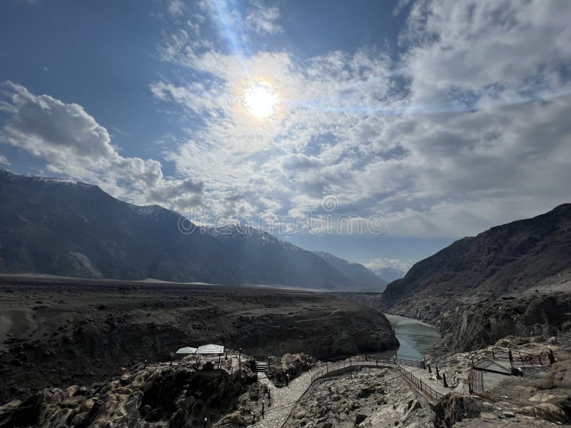 River in Mountain Gilgit Baltistan Stock Photo - Image of baltistan ...