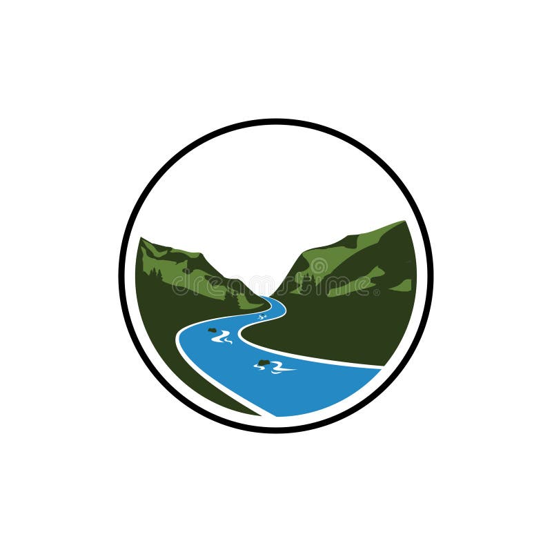 Mountain River Graphic Design Logo Stock Illustrations – 9,242 Mountain ...