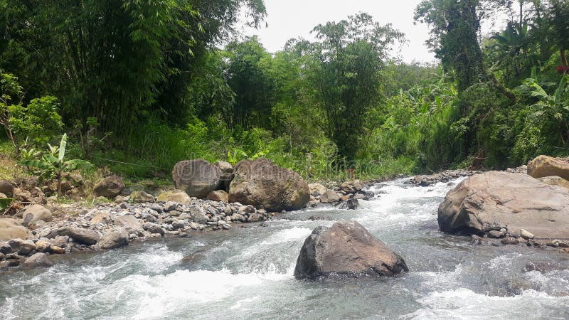 River in the Mountain with Water that is Still Clean and Fresh Stock ...