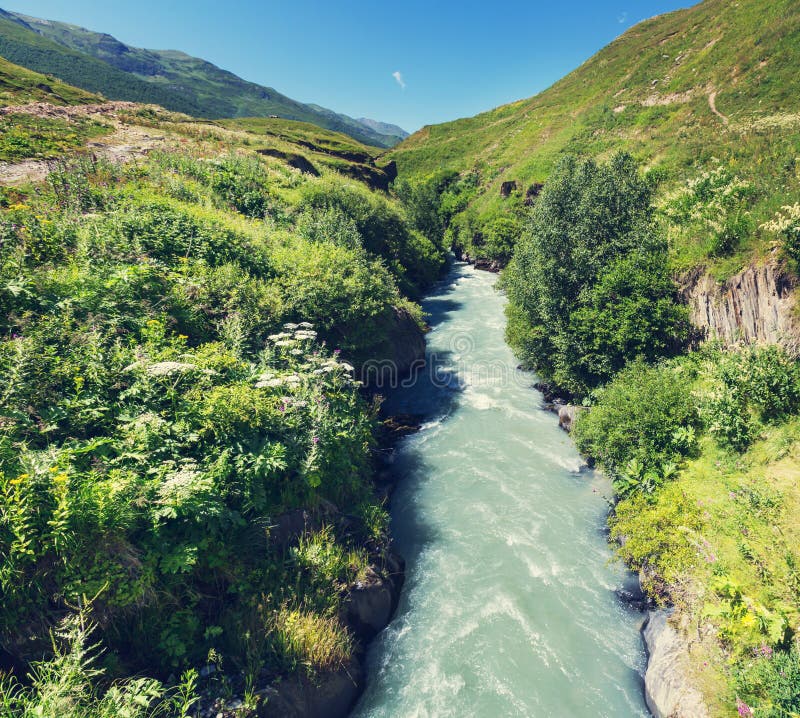 Mountains river in Crimea stock image. Image of river, color - 826609