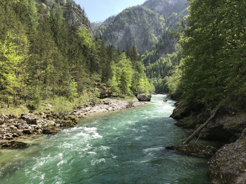 Between the Mountains of Austria Stock Photo - Image of mountains, pine ...