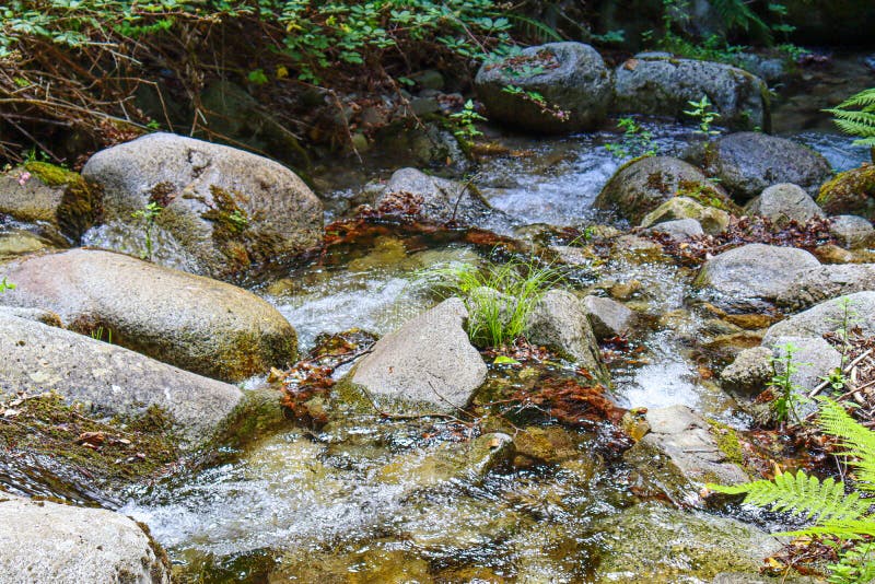 River in the Mountains with Boulders and Rocks Stock Photo - Image of ...