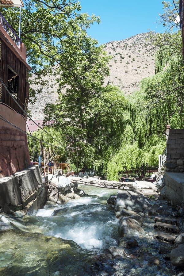 River in the Mountains of Morocco Stock Photo - Image of house, city ...