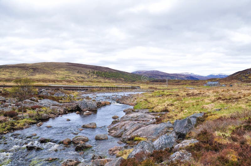 River and Mountains in Scotland Stock Photo - Image of relax ...