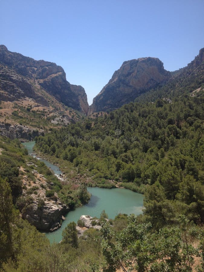 River through mountains stock photo. Image of trees, spain - 86019118