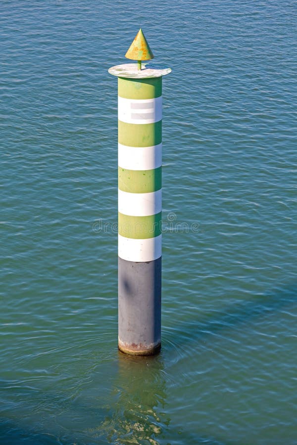 River Navigation Green stock image. Image of water, sign - 163384853