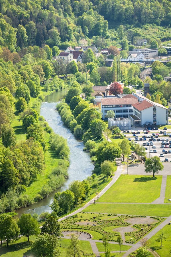 River Neckar at Sulz Germany Stock Photo - Image of sulz, aerial: 147705028