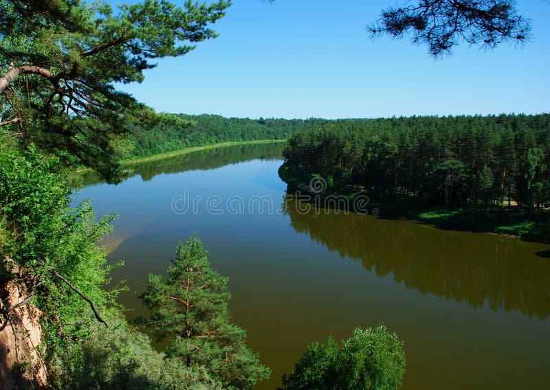 River Nemunas stock photo. Image of sunny, lithuania - 57413270