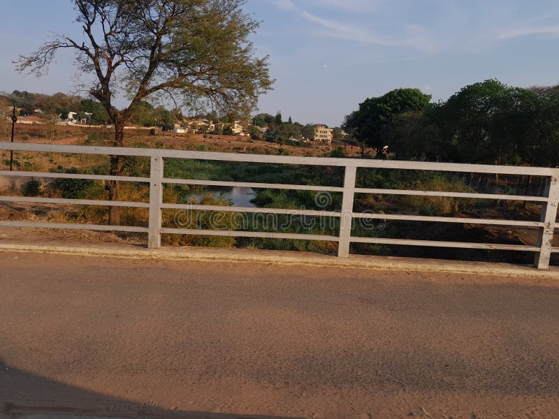 River next to Fence stock image. Image of farm, grass - 259496807