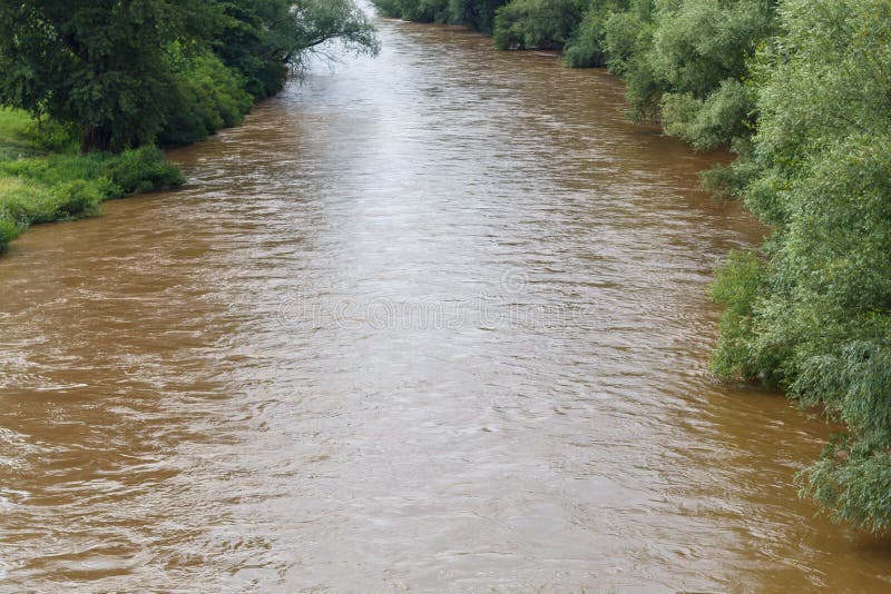 River Nišava after Heavy Rain Stock Photo - Image of stream, nature ...