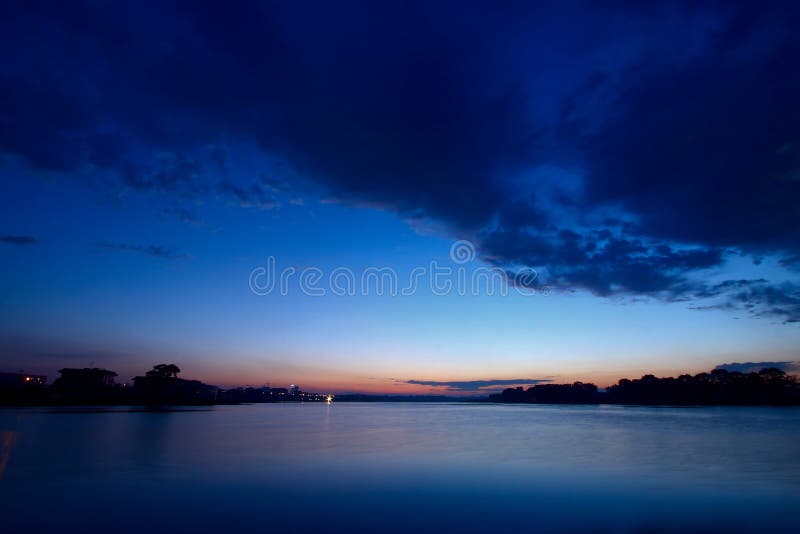 River night scenery stock photo. Image of river, natural - 20053826