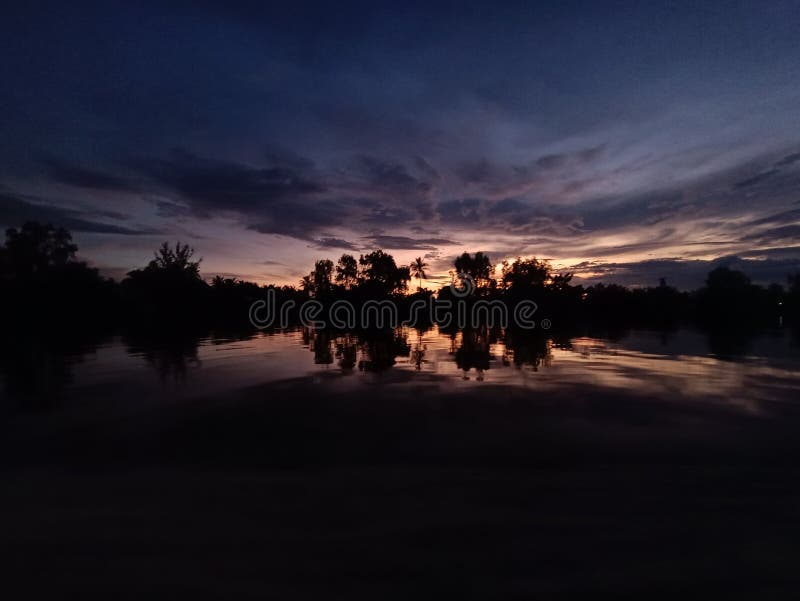 River at Night Shadow Afternoon Village Stock Photo - Image of night ...