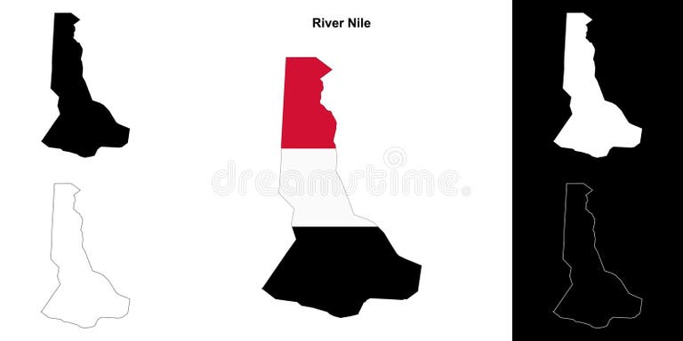 Nile Outline Map Stock Illustrations – 482 Nile Outline Map Stock ...