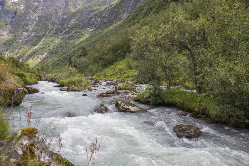 A river in Norway stock image. Image of rapid, attraction - 177511725