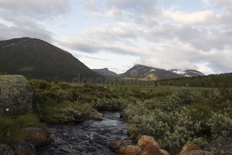 River in Norwegian National Park Mountain Area Stock Image - Image of ...