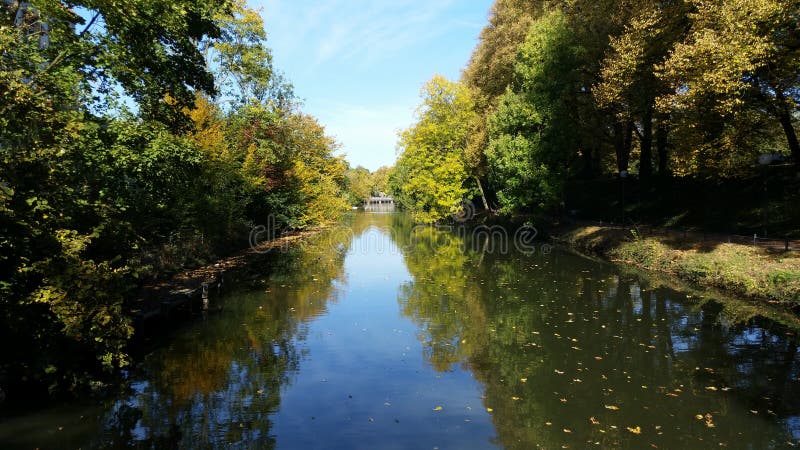 River Hase in Meppen Germany Stock Photo - Image of landscape, bank ...