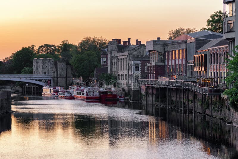 River Ouse in City York, England Editorial Stock Photo - Image of ...