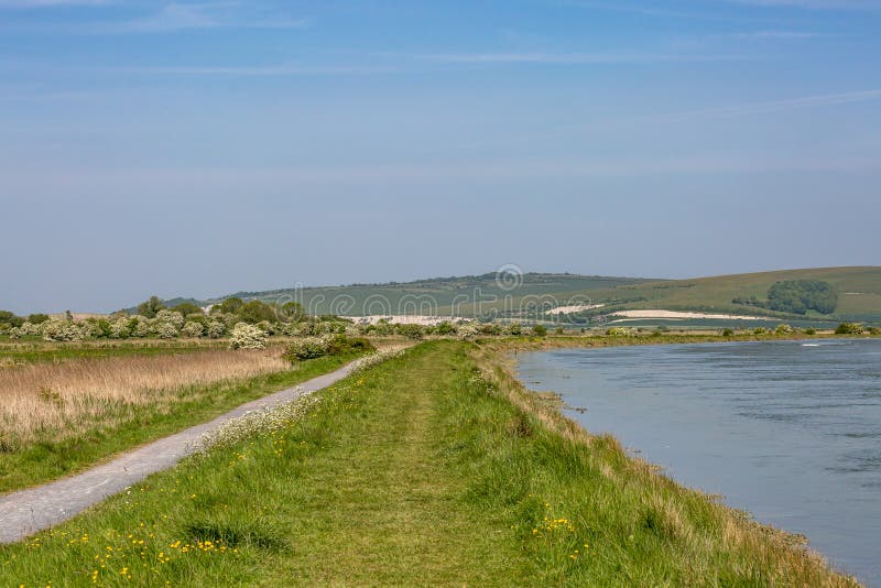 The River Ouse in Sussex stock image. Image of blue - 168729303