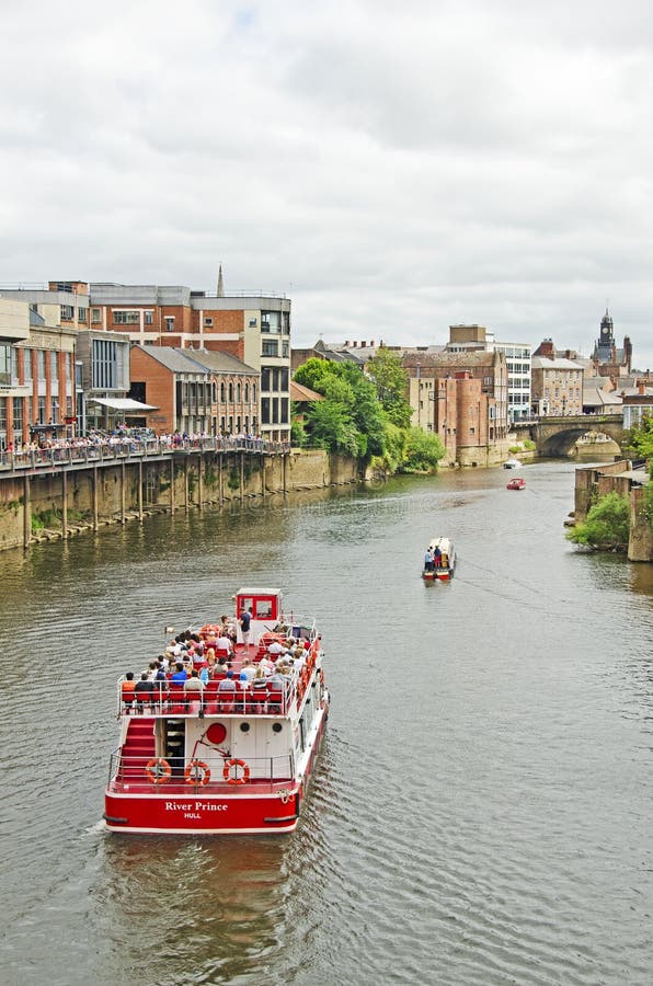 River Ouse in York on a Sunny Day, Yorkshire, England, United Kingdom ...