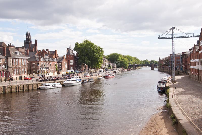 River Ouse in York on a Sunny Day, Yorkshire, England, United Kingdom ...