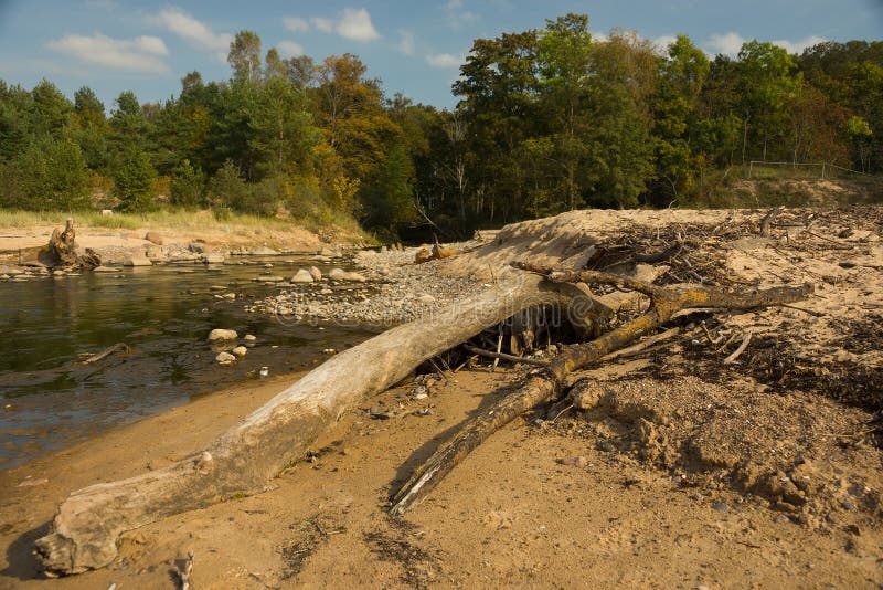 Ash River Outfall Near Clarens, South Africa Stock Image - Image of ...