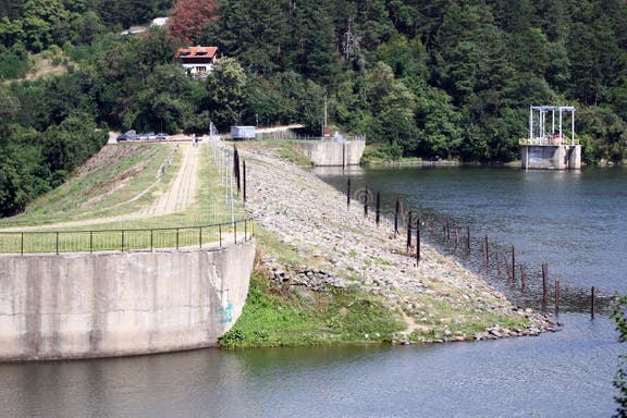 River Overflow or a Small Dam Overflow. Water Supply Stock Photo ...