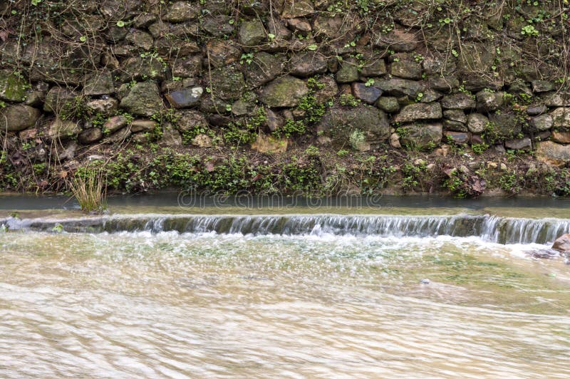 River Overflowed by the Rains Stock Image - Image of destruction ...
