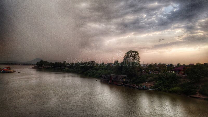 Pakse stock photo. Image of travel, river, pakse - 119859824