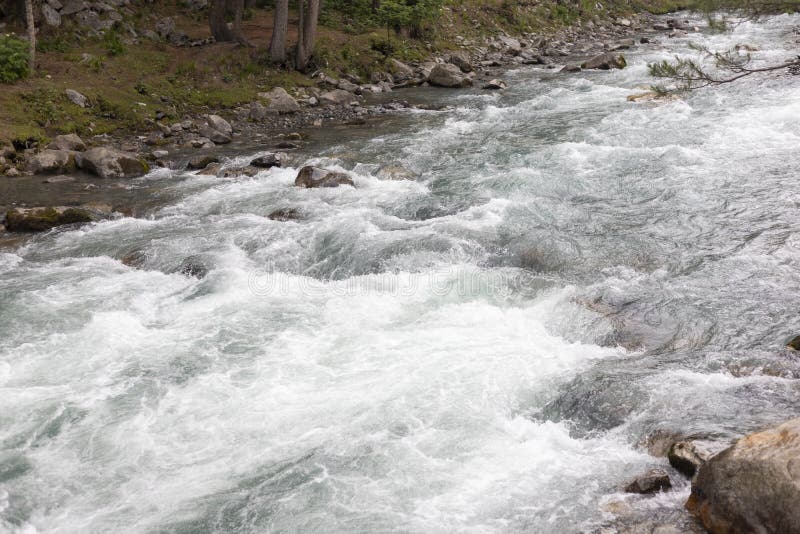 River Panjkora Crystal Clear Water River in Upper Dir, Pakistan Stock ...