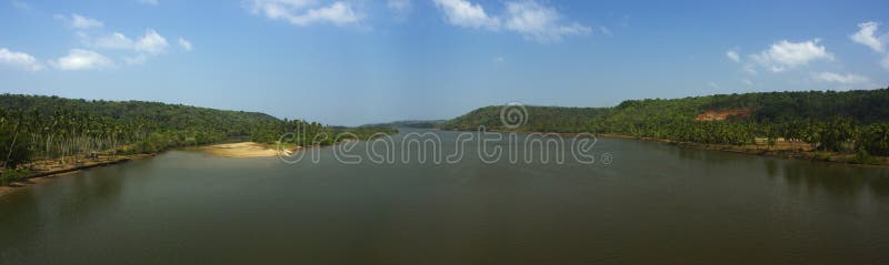 River Panorama stock photo. Image of sand, river, water - 39512196