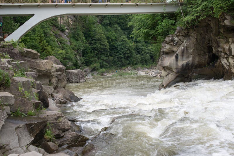 The River Passes Near Rocks Stock Image - Image of falls, fern: 97499879