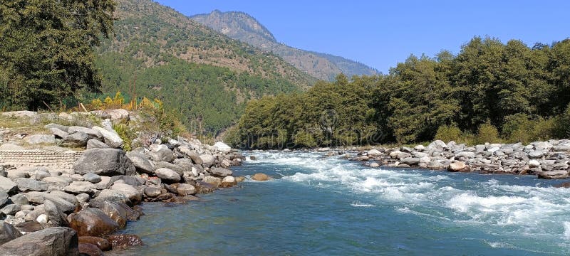 Autumn Mountain Stream Split Level View Stock Photos - Free & Royalty ...