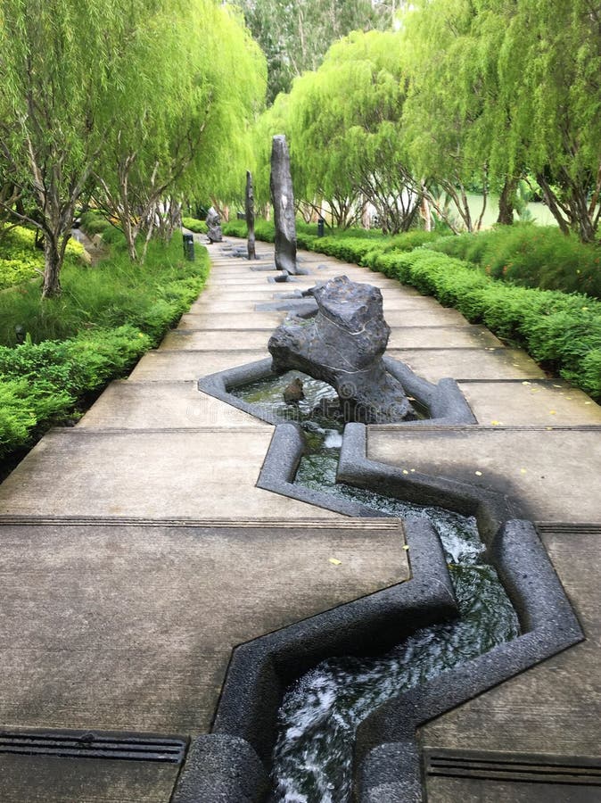 River in pathway stock image. Image of inspire, singapore - 122417947