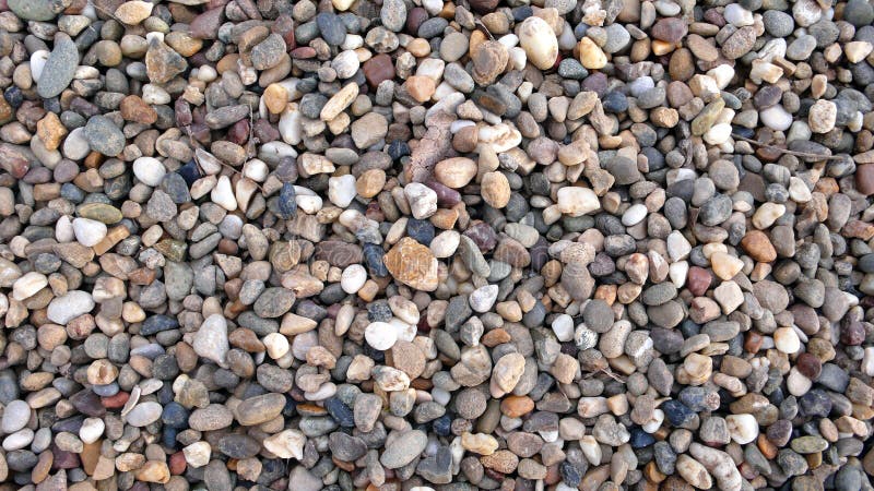 River Pebble in Various Shapes and Colors Stock Image - Image of ...