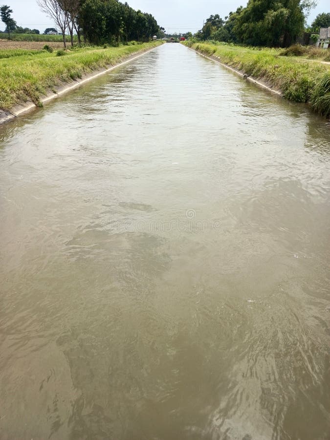 A River is a Place Where Water Flows by Gravity To a Lower Place. Stock ...