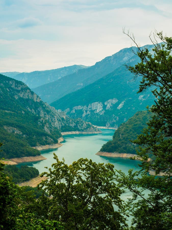 River Pluzine stock image. Image of trees, mountains - 80414239